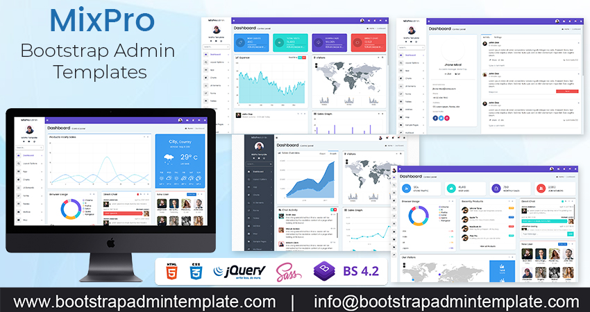 Mixpro Bootstrap Admin Templates 850x450 3 Bootstrap Admin Template