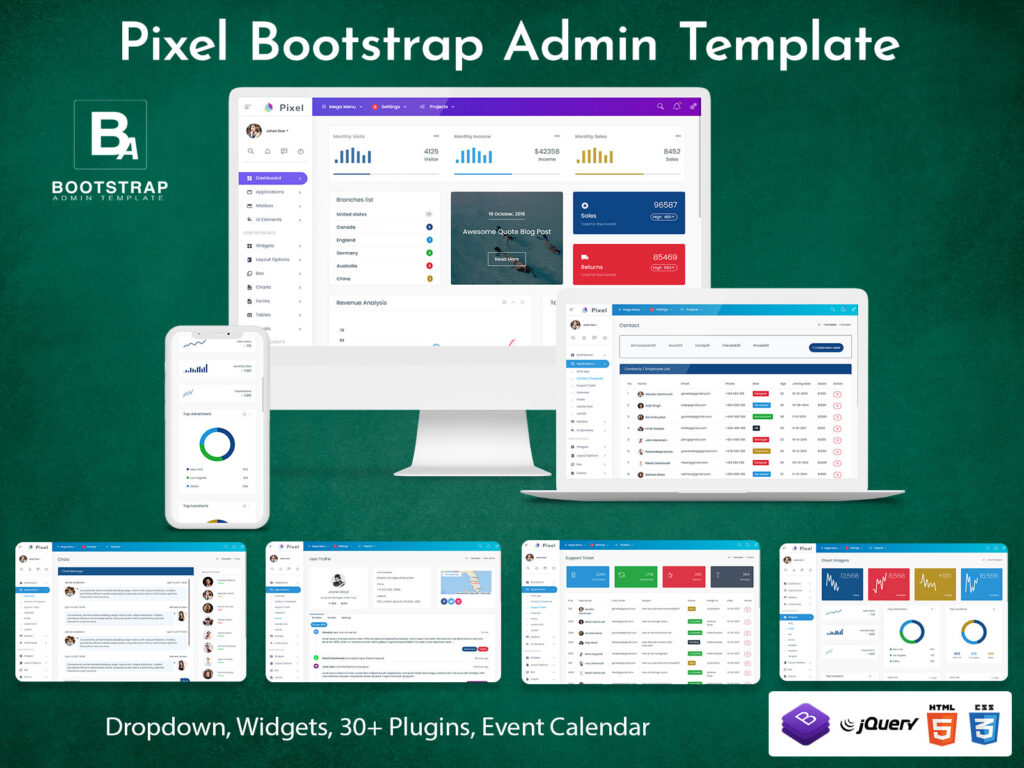 Pixel-Bootstrap-Admin-Template - Bootstrap Admin Template