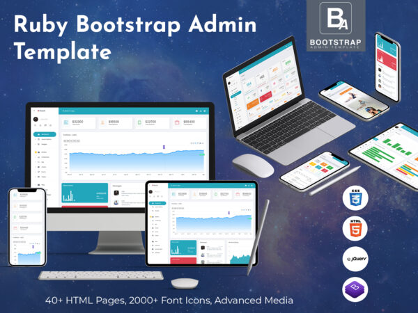 Ruby Bootstrap Admin Template Bootstrap Admin Template
