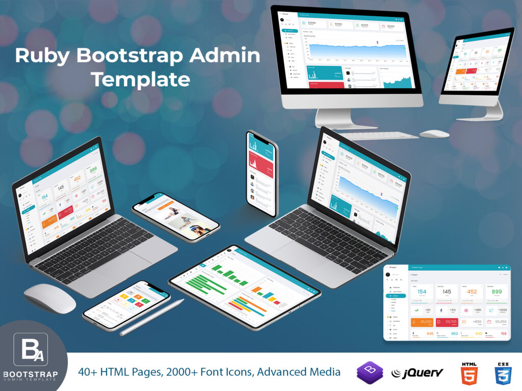 Ruby Bootstrap Admin Template - Bootstrap Admin Template