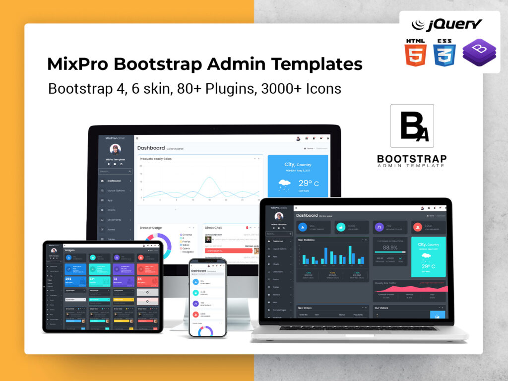 Mixpro Bootstrap Admin Templates Bootstrap Admin Template
