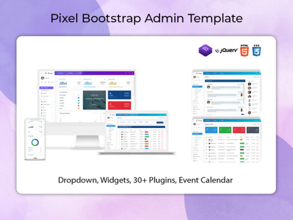 Pixel Bootstrap Admin Template to Elevate Your Website